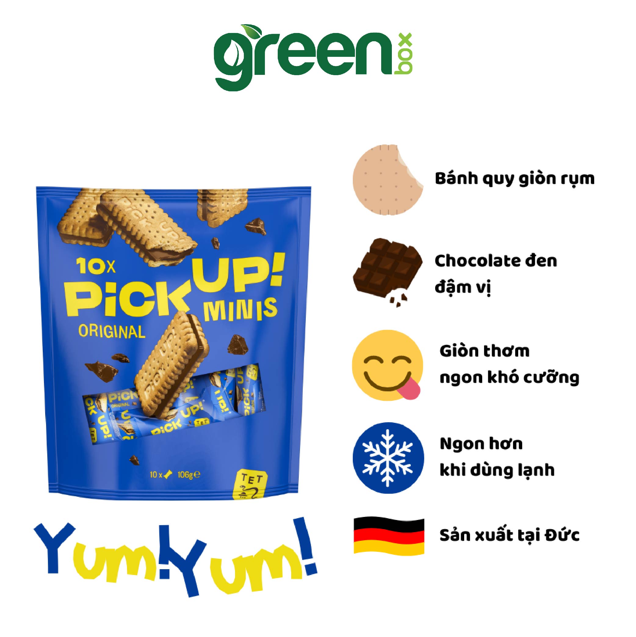 Sô Cô La Pick up Minis 106g bán chạy nhất tại Đức