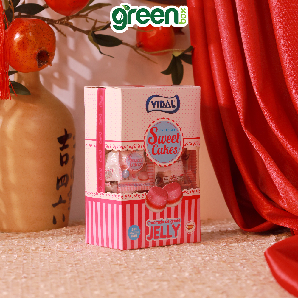 Hộp Kẹo Dẻo Sweet Cakes Vidal Cao Cấp 120g